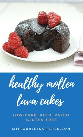 Healthy Molten Lava Chocolate Cake for 2 - My Flourless Kitchen